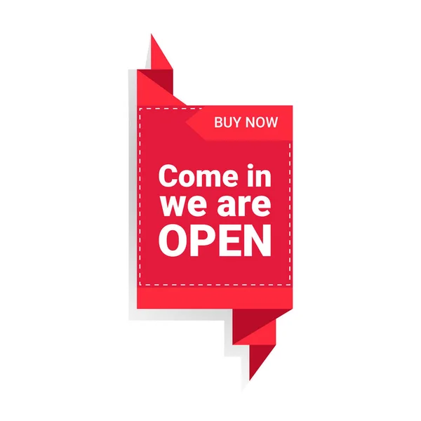 Now open sticker coronavirus quarantine is over advertising campaign ...