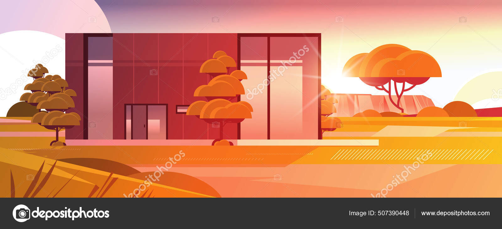 Modern House Of Sandwich Panels With Panoramic Windows Environmentally Friendly Home Building