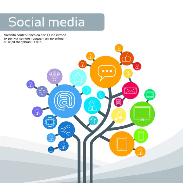 Social network tree ⬇ Vector Image by © mast3r | Vector Stock 83875888