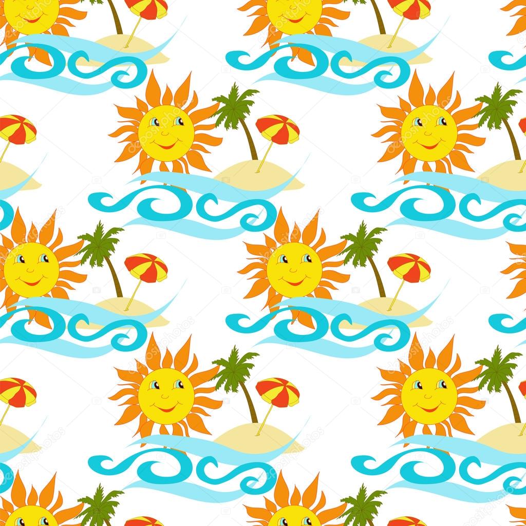 Happy sunny Smiles Pattern Stock Vector by ©mast3r 83874912