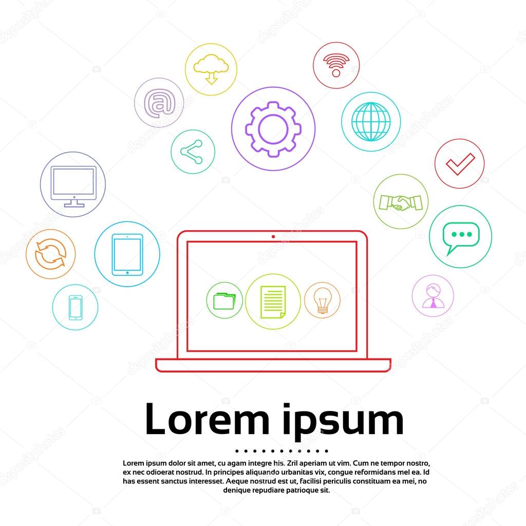 Laptop Logo Set Stock Vector Image by ©mast3r #83876974