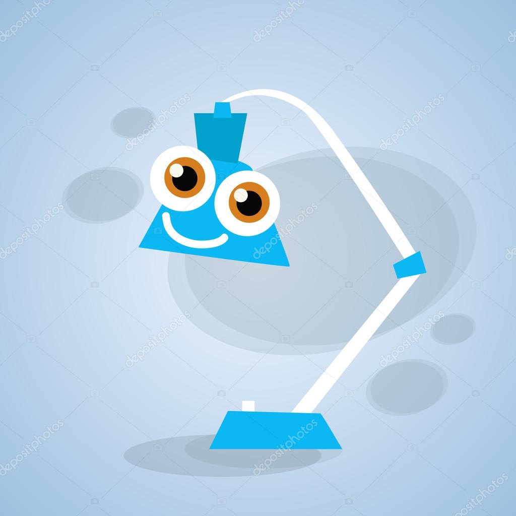 Table Lamp Cartoon Character Stock Vector Image by ©mast3r #90401166