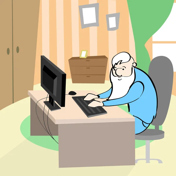 ᐈ Old person on computer stock images, Royalty Free old man computer ...
