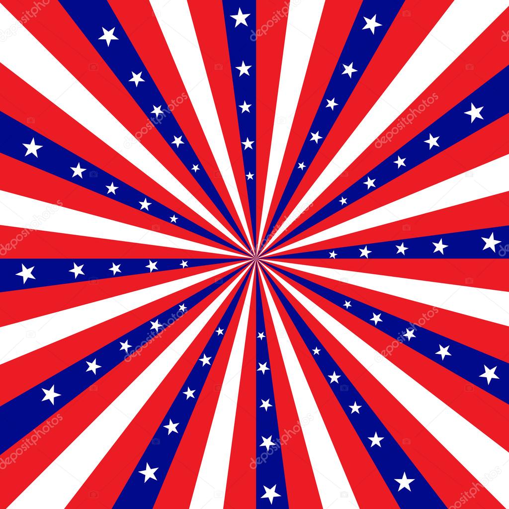 USA Stars & Stripes Square Background Stock Vector by ©suwanneeredhead ...