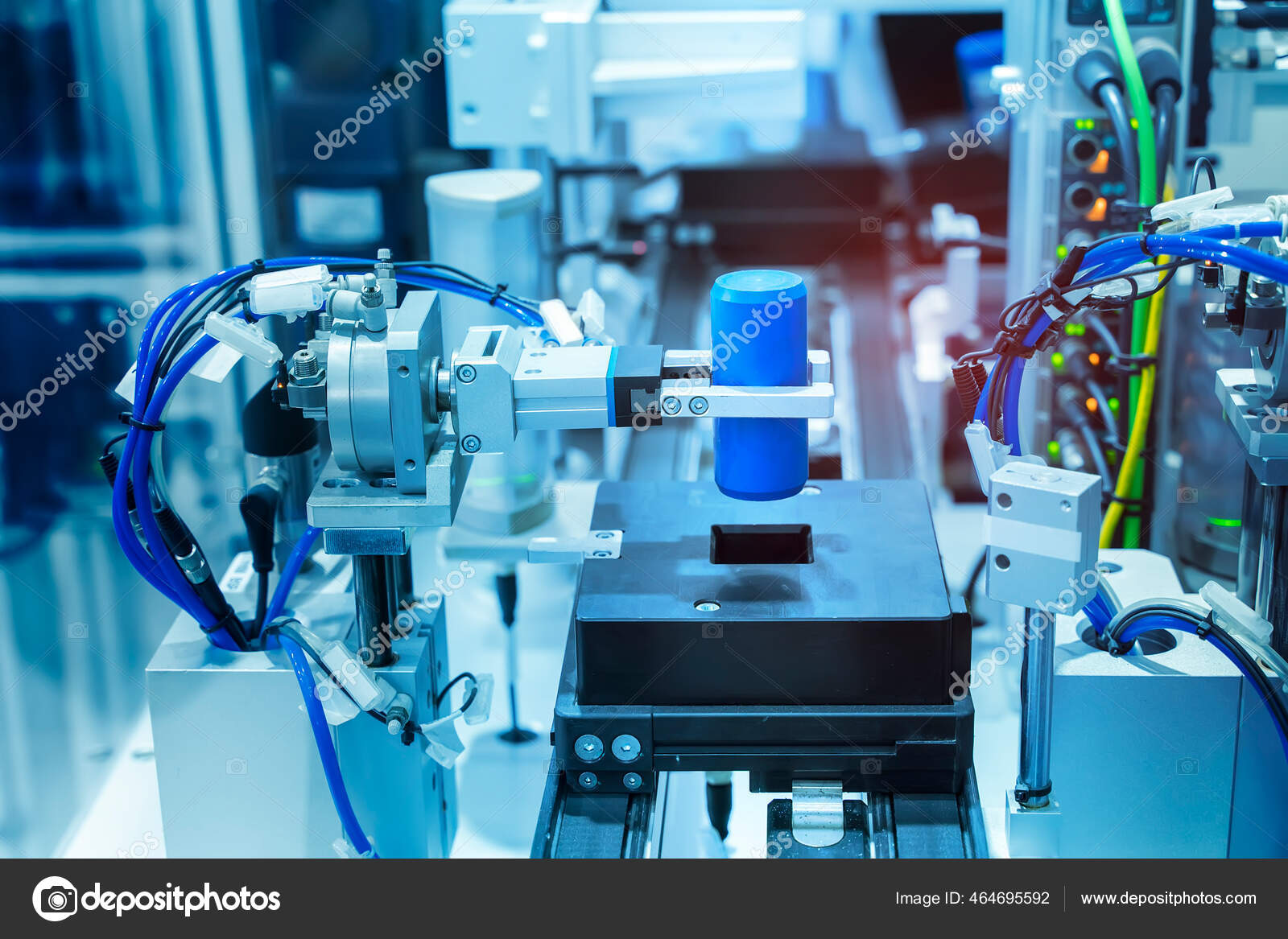 Robotic Pneumatic Input Robot Handle Grip Handle — Stock Photo ...