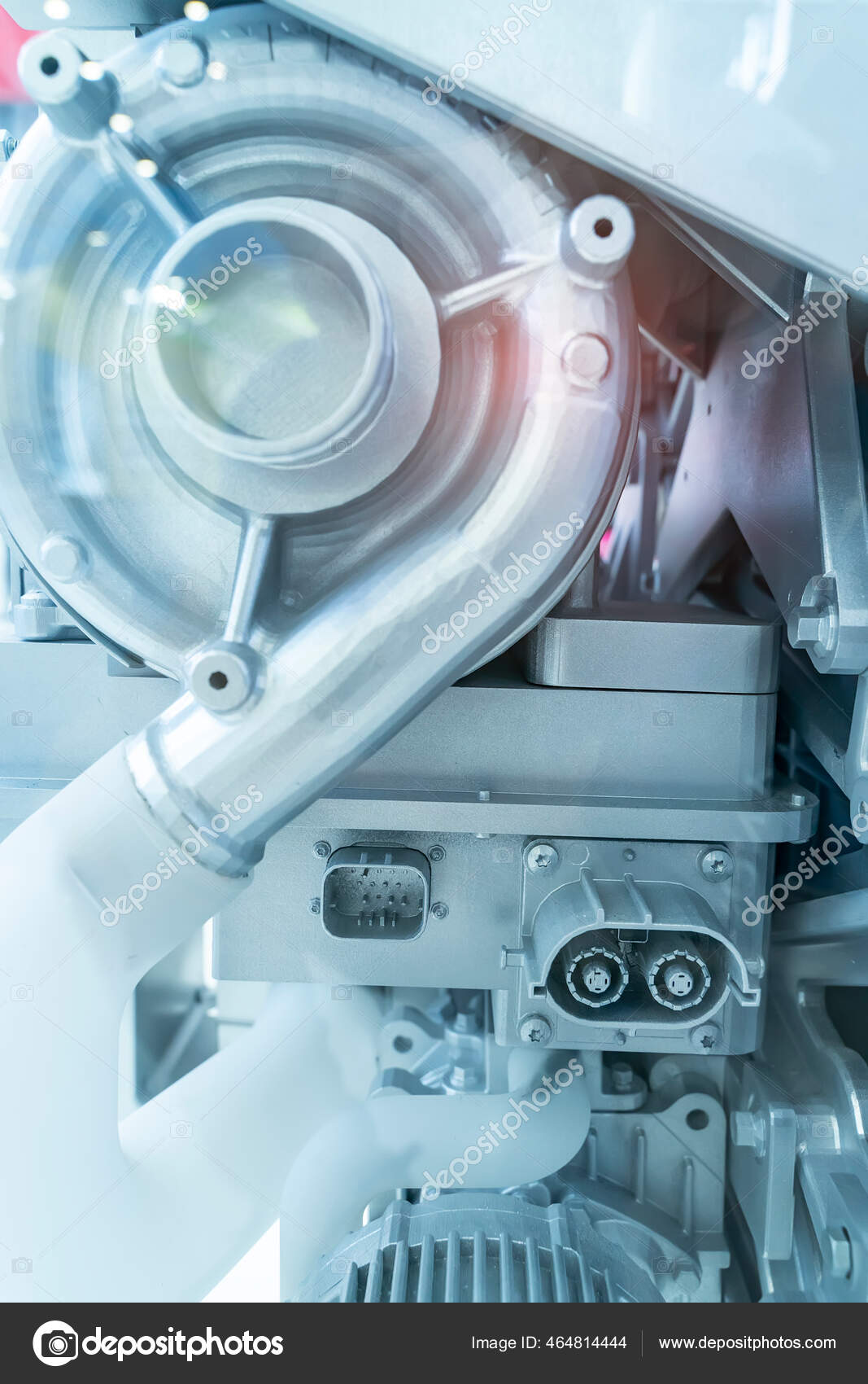 Printer Model Electric System Eco Car Engine Automotive Part Concept ...