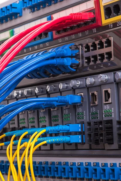 Technology center with fiber optic equipment - Stock Image - Everypixel