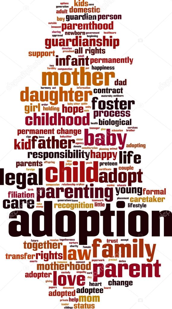 Adoption word cloud Stock Vector Image by ©Boris15 #100052416