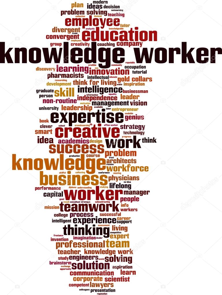 Knowledge worker word cloud Stock Vector Image by ©Boris15 #100466974