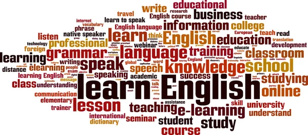 Learn English word cloud — Stock Vector © Boris15 #108426732