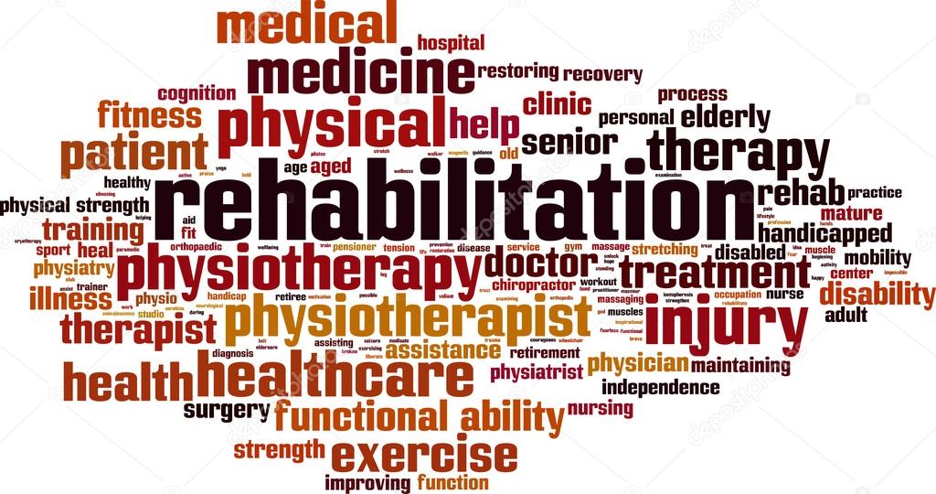 Rehabilitation word cloud Stock Vector by ©Boris15 124755674