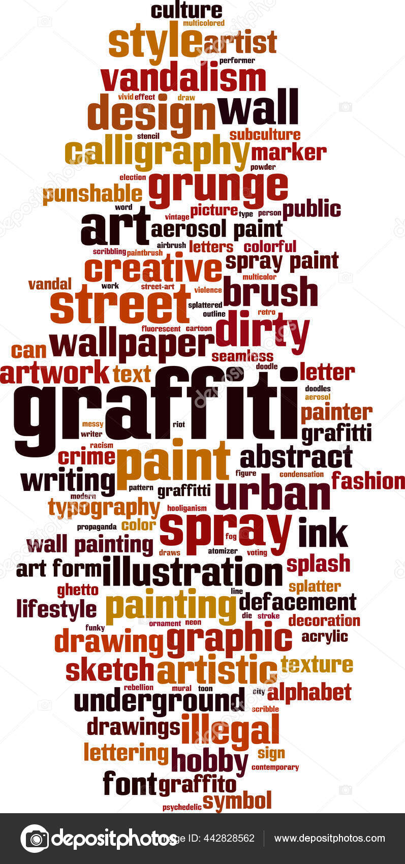 Graffiti Word Cloud Concept Collage Made Words Graffiti Vector ...