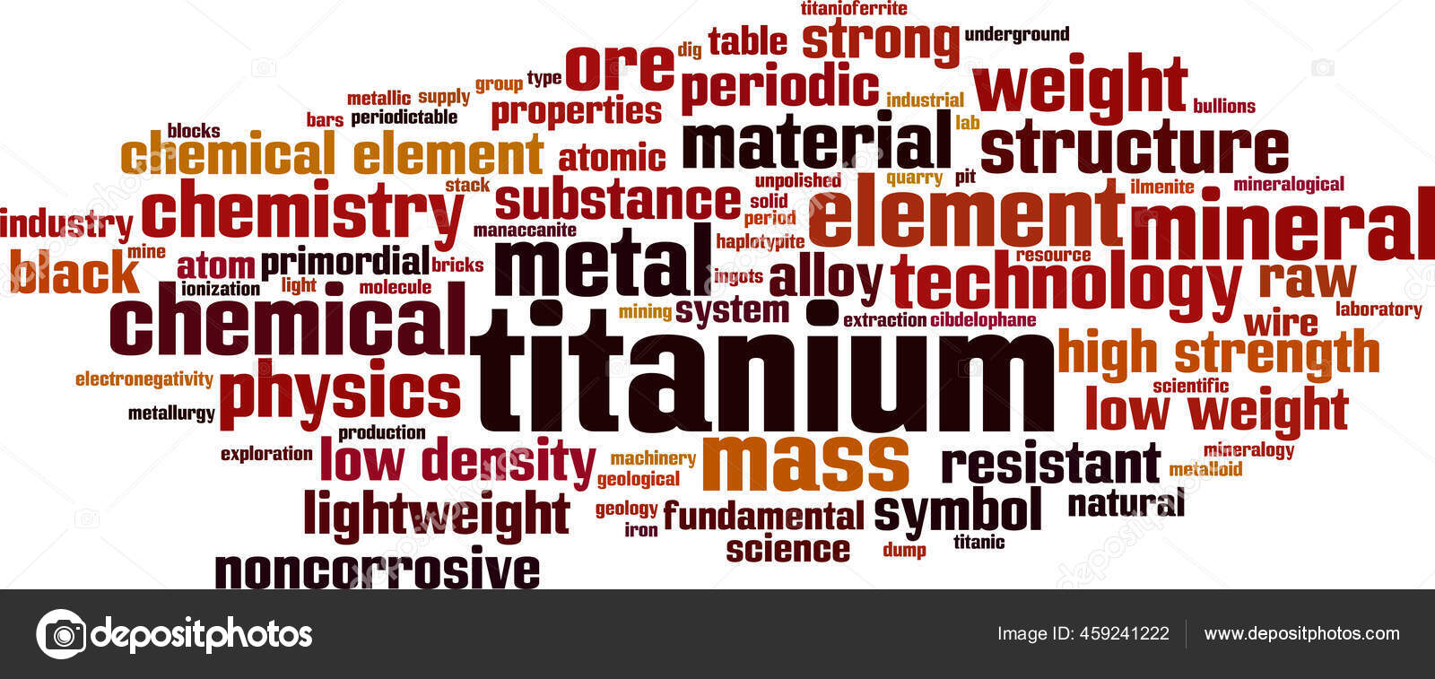 Titanium Word Cloud Concept Collage Made Words Titanium Vector ...