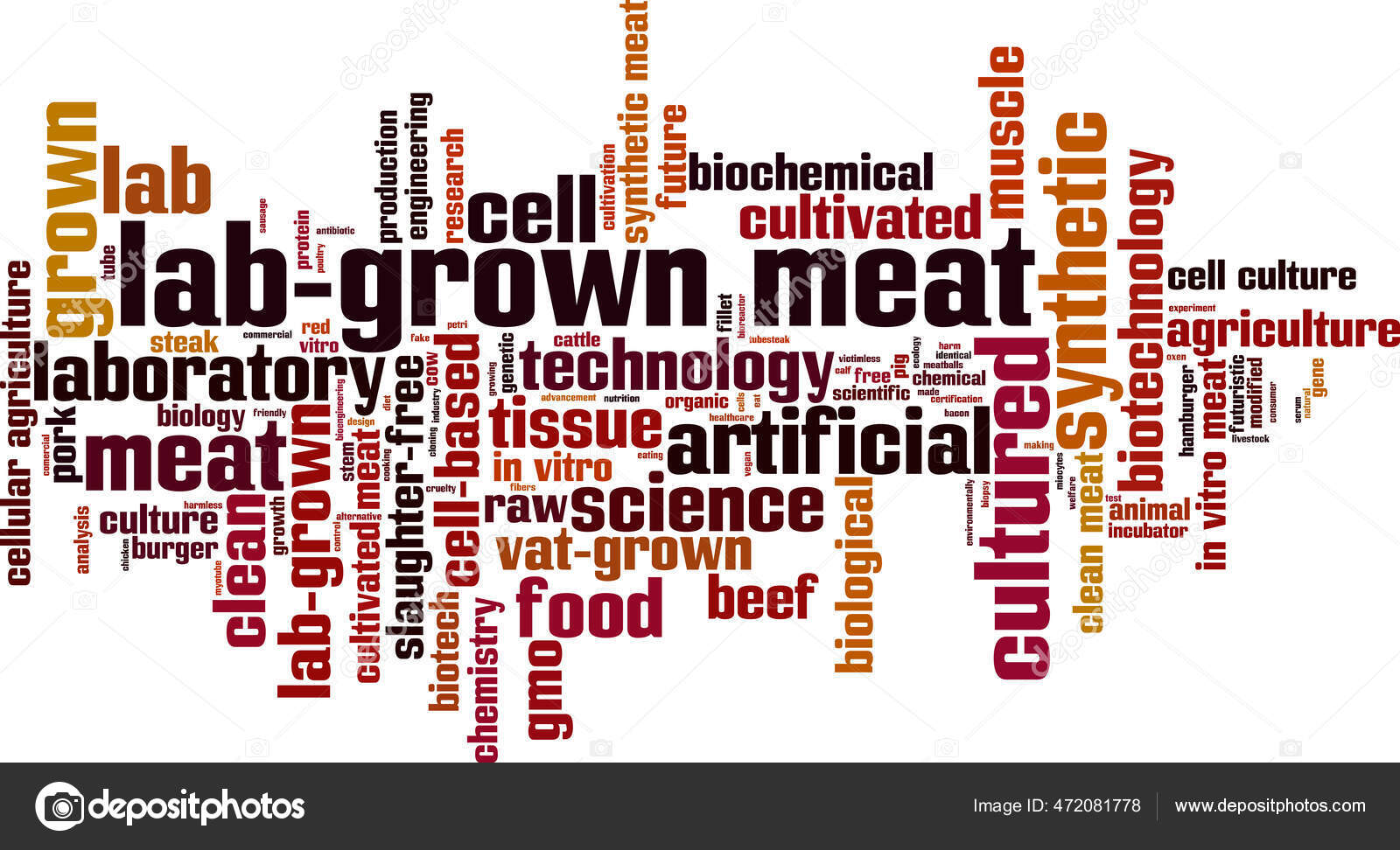 Lab Grown Meat Word Cloud Concept Collage Made Words Lab Stock Vector ...