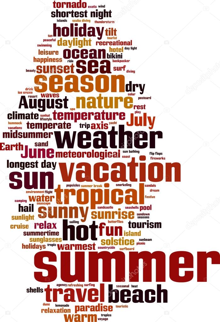 Summer word cloud Stock Vector Image by ©Boris15 #61517477