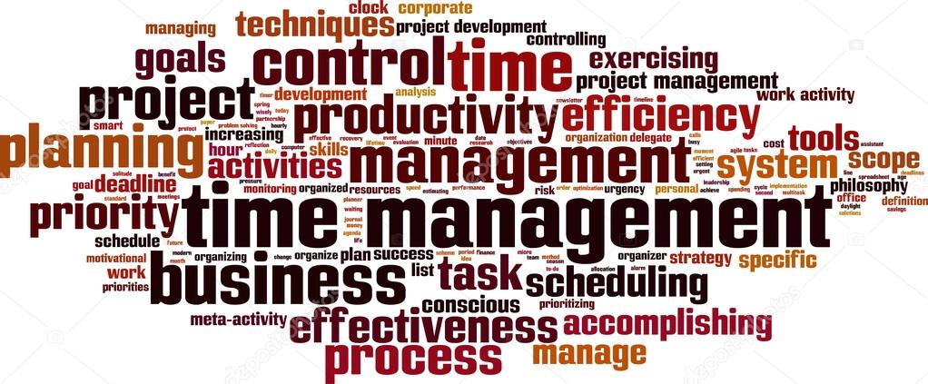 Time management word cloud Stock Vector by ©Boris15 62009545