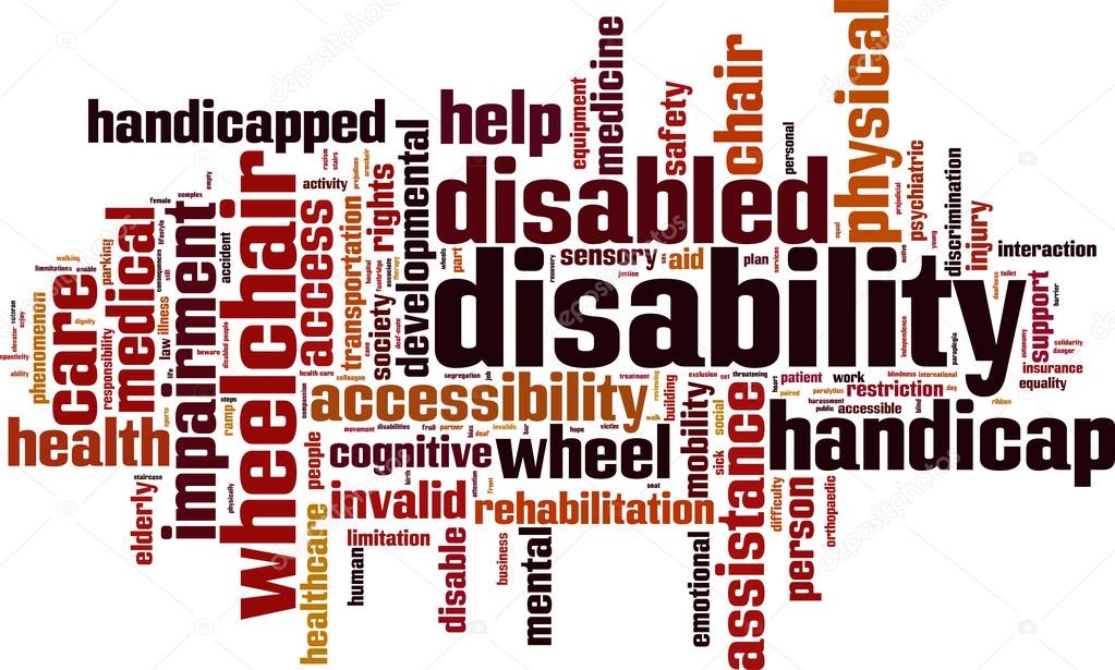 Disability word cloud Stock Vector by ©Boris15 62376019