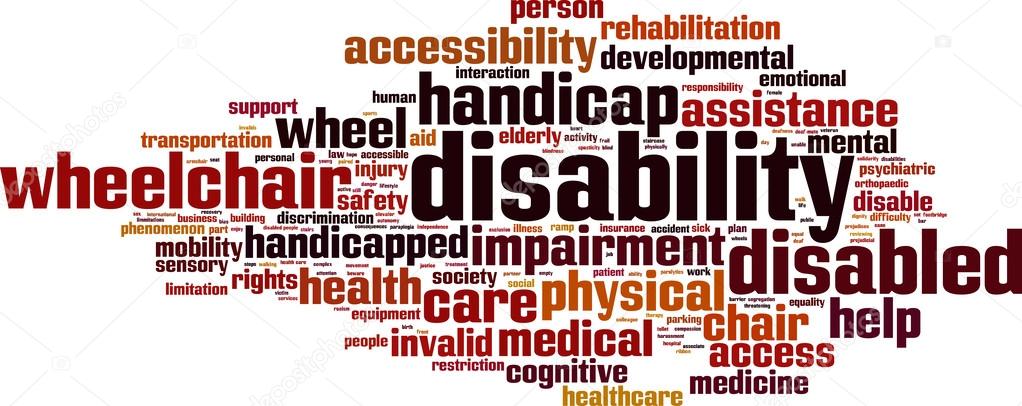 Disability word cloud Stock Vector by ©Boris15 62376155