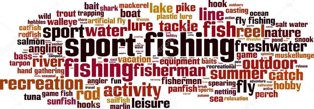 Sport fishing word cloud Stock Vector Image by ©Boris15 #82071568