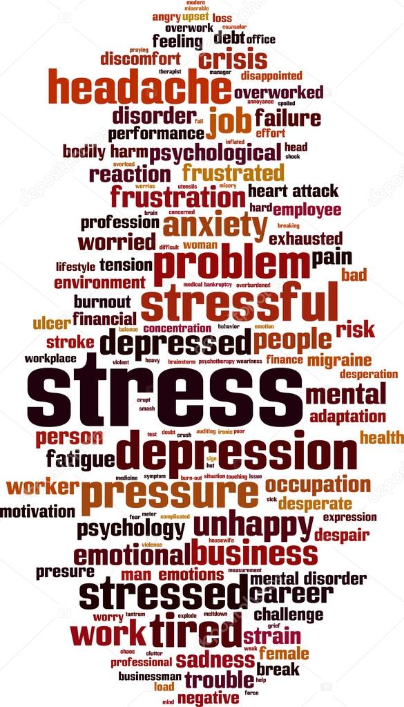 Stress Word Cloud Stock Vector Image by ©Boris15 #97401554