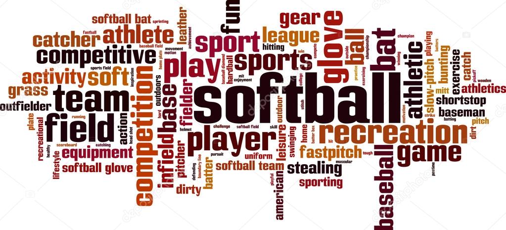 Softball word cloud — Stock Vector © Boris15 #99794388