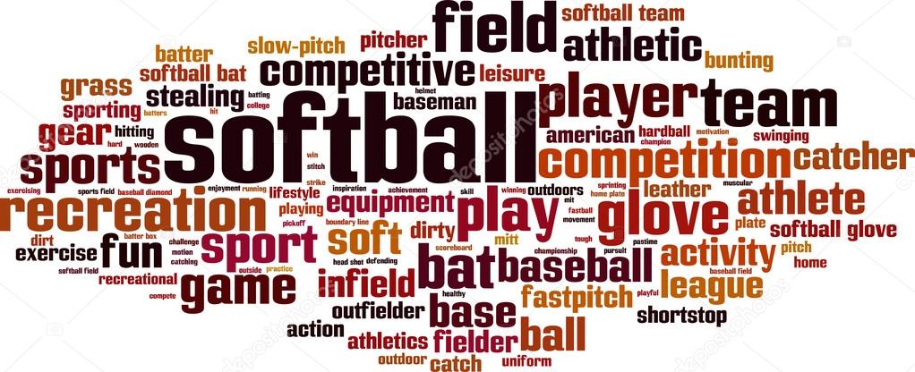 Softball word cloud | Softball word cloud — Stock Vector © Boris15 ...