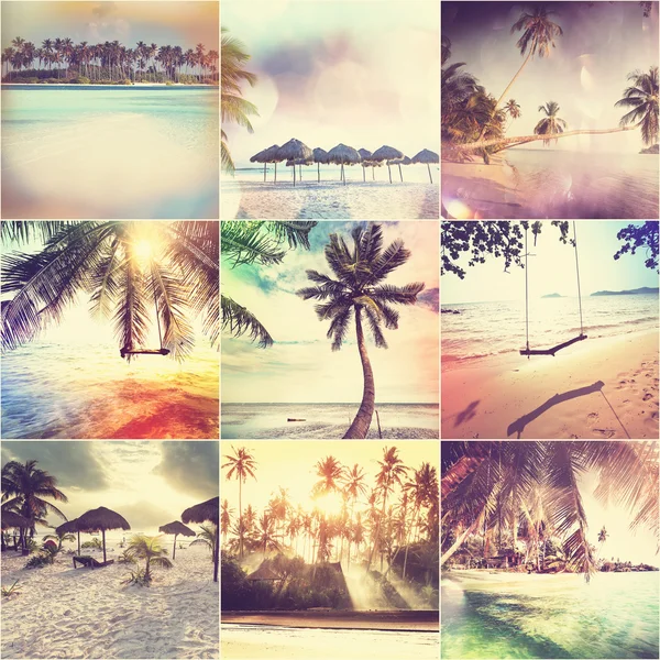 Beach vacation collage Stock Photos, Royalty Free Beach vacation ...