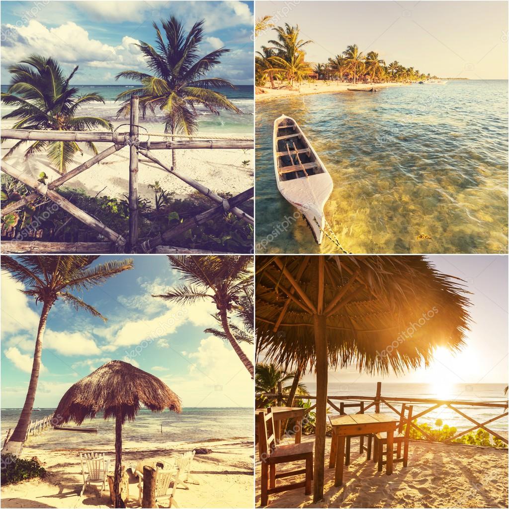Beach collage Stock Photo by ©kamchatka 59359447