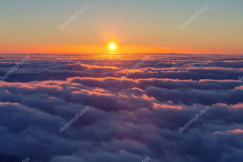 Sun Above Clouds