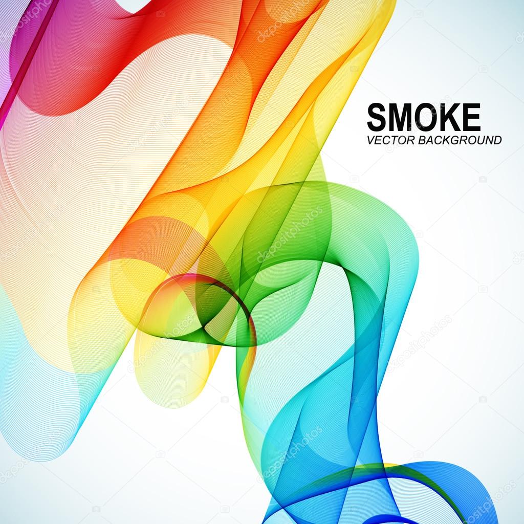Abstract vector background-Color smoke shape Stock Vector by ...
