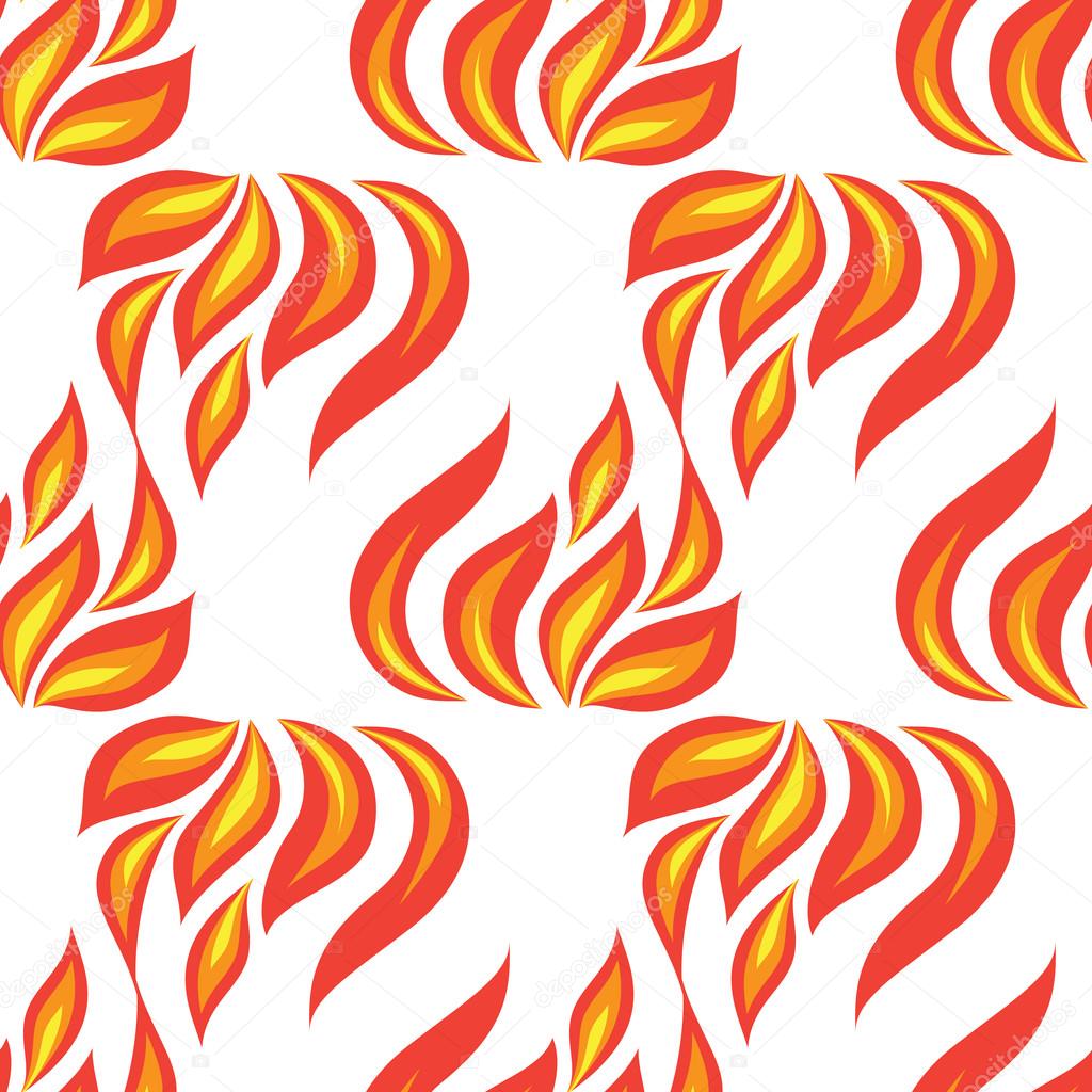 Fire seamless isolated Stock Vector by ©Nataly-Nete 104617144
