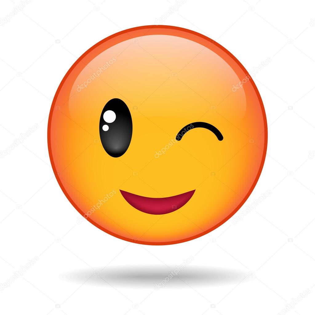 Yellow round emoticon Stock Vector Image by ©Nataly-Nete #106007724