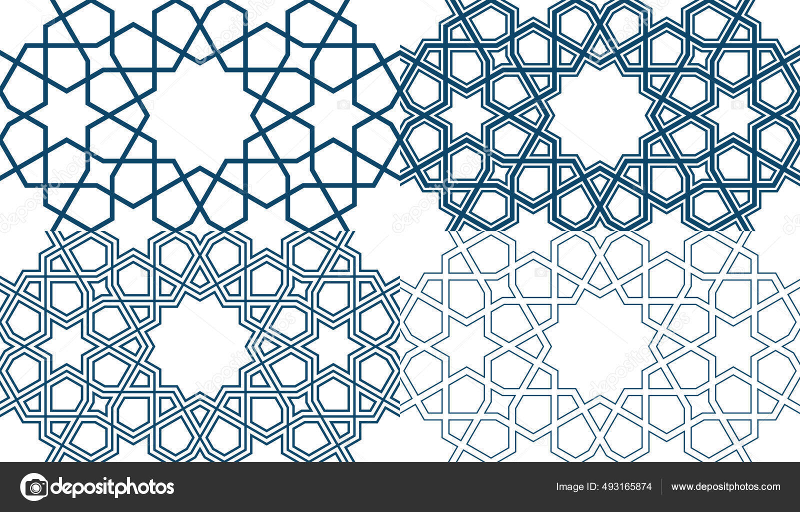 Set of Persian patterns for Ramadan cards Stock Vector by ©Nataly-Nete ...