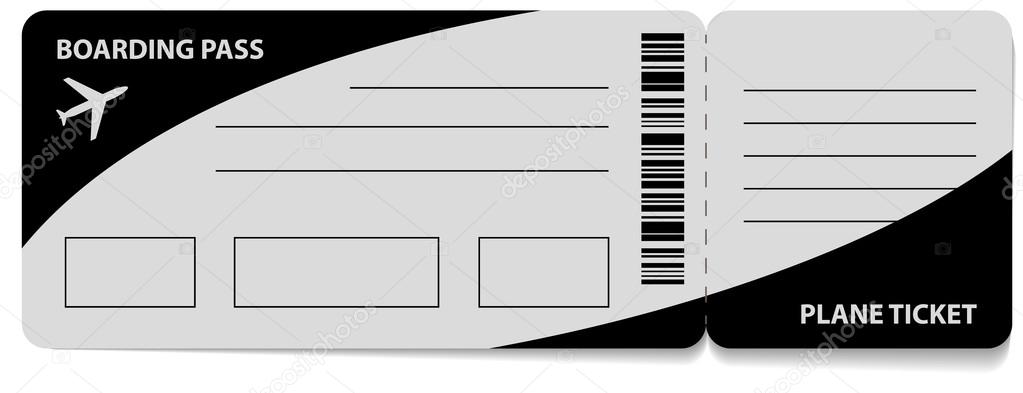 Grey ticket isolated ⬇ Vector Image by © Nataly-Nete | Vector Stock ...