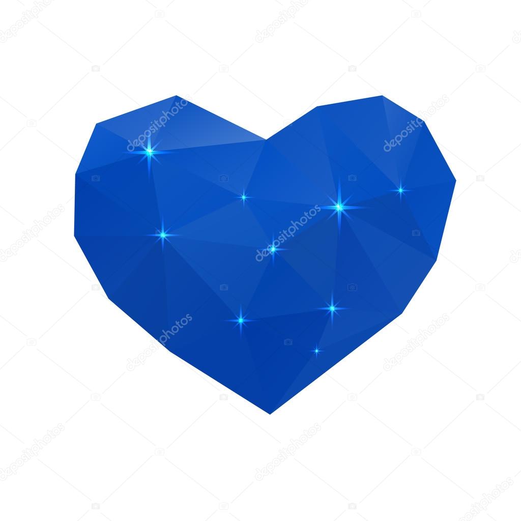 Blue cold heart Stock Vector Image by ©Nataly-Nete #92570534