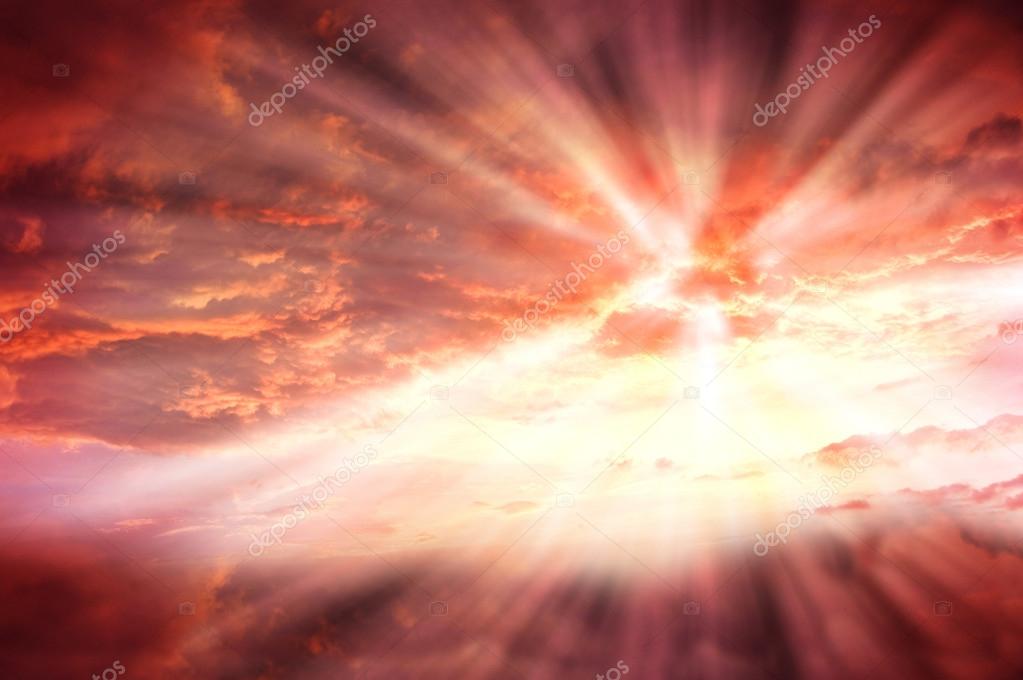 Red sky background. — Stock Photo © satariel #53357613