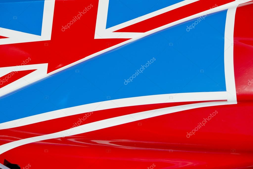 Union Jack on Race Car — Stock Photo © Corepics #56326695