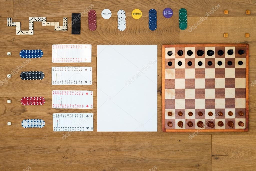 Board games on wooden surface — Stock Photo © Corepics #91122860