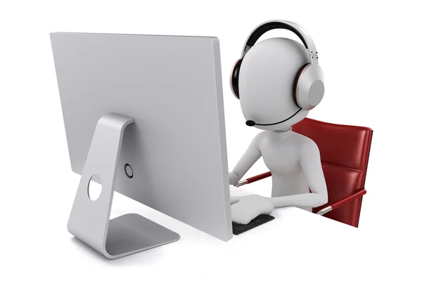 3d man computer Stock Photos, Royalty Free 3d man computer Images ...