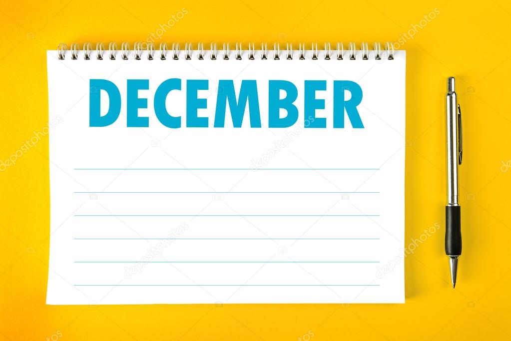 December Calendar Blank Page Stock Photo by ©stevanovicigor 65576061