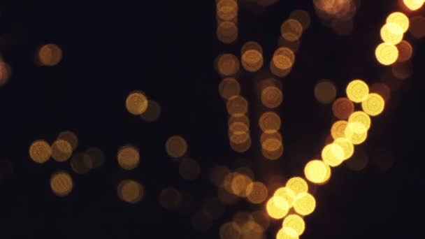 Blinking led light bokeh, holiday decoration — Stock Video ...