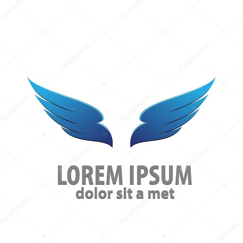 Vector 3d abstract wing flying logo for company Stock Vector by ...