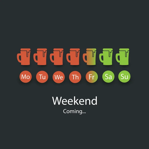 Weekend is coming Vector Art Stock Images | Depositphotos