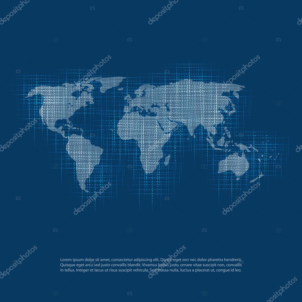 Cloud Computing and Networks Concept - Abstract World Map Background ... Cloud Computing and Networks Concept - Abstract World Map Background ...