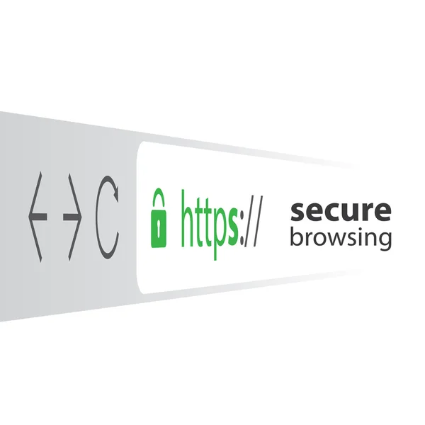 Browser Address Bar with HTTPS Protocol Sign Stock Vector Image by ©bagotaj #77004055