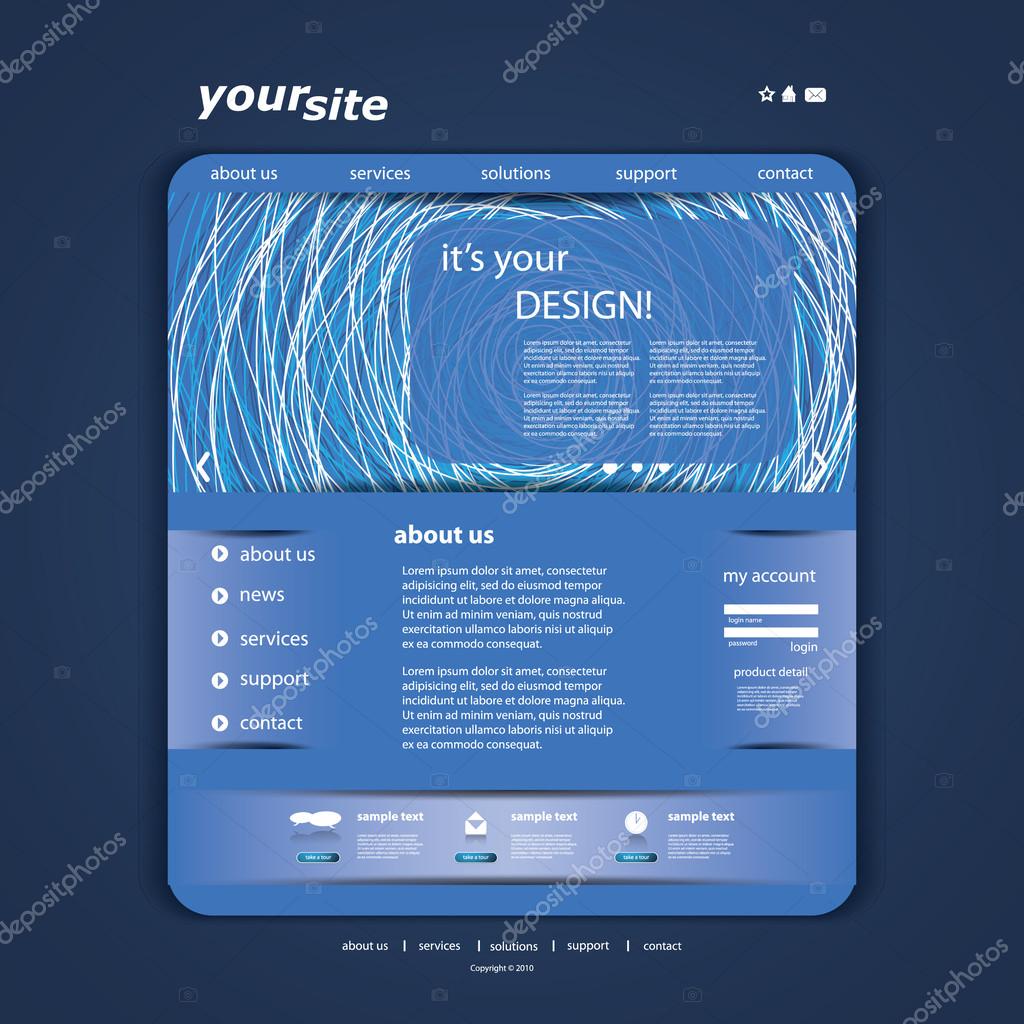 Plantilla web Vector de stock #56376335 de ©bagotaj