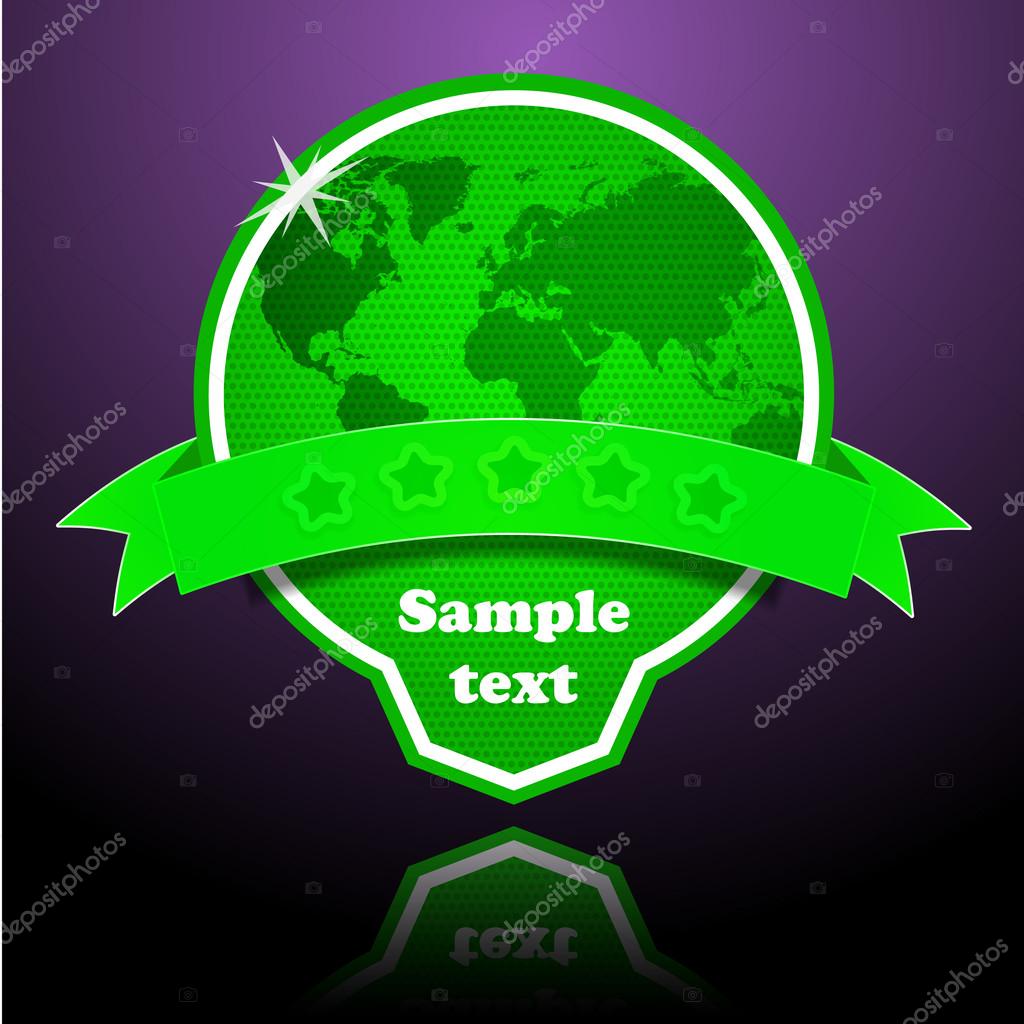 Green Eco Label Template Stock Vector Image by ©bagotaj #57850929