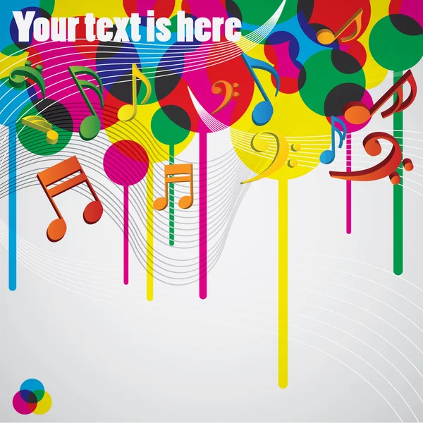 Colorful Musical Notes Concept Background Stock Vector Image by ...