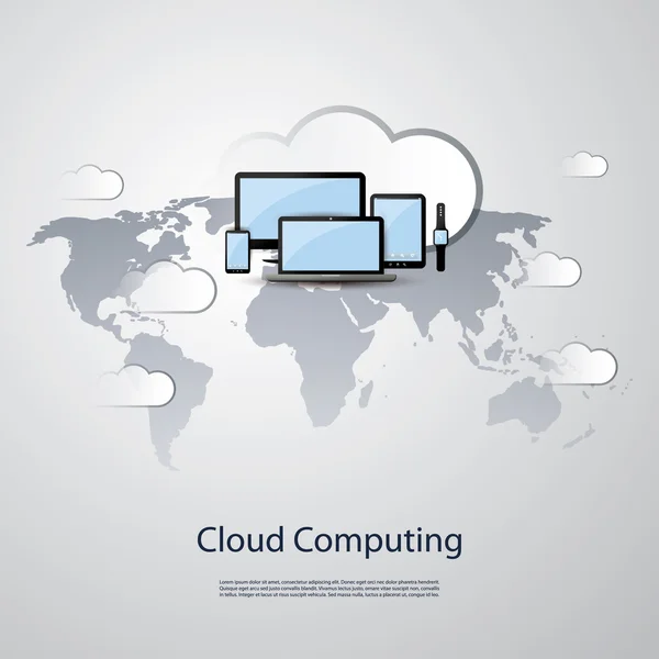 Cloud Computing Concept Stock Vector Image by ©bagotaj #19306213
