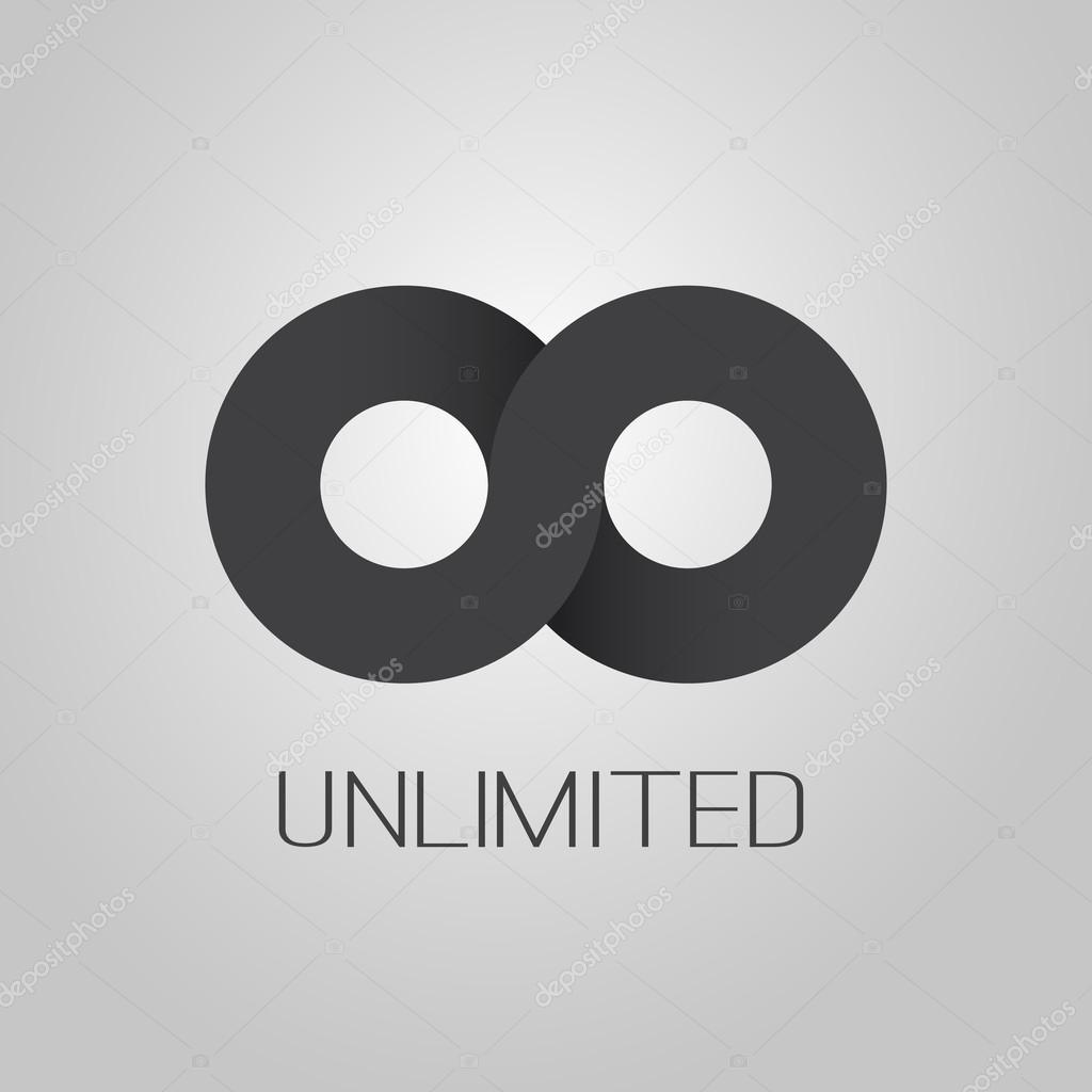 Unlimited Symbol Icon Design — Stock Vector © bagotaj #75671297